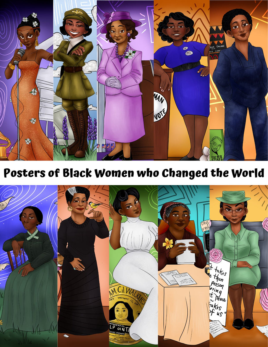 Poster Set of Black Women Who Changed the World (16 x 20) – Girl Power ...
